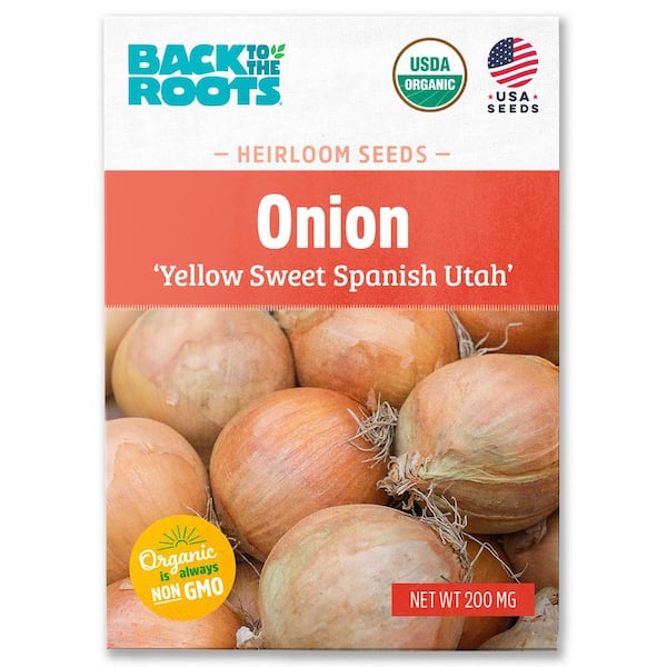 Back to the Roots Organic Yellow Sweet Spanish Utah Onion Seed 46048F ...