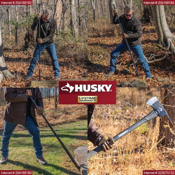 Husky 5 lb. Pick Mattock with 36 in. Fiberglass Handle 34213 - The Home ...