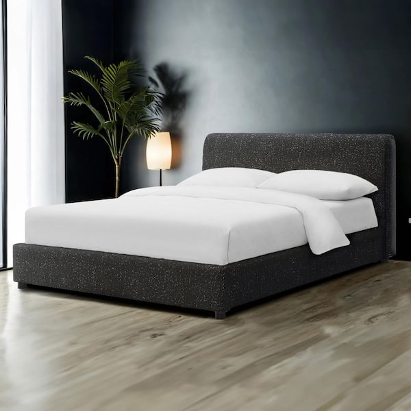 Furniture of America Katie Black Wood Frame King Platform Bed with ...