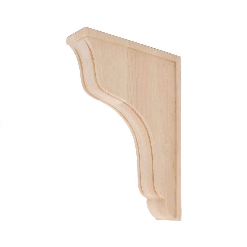 American Pro Decor 1-7/8 in. x 10 in. x 7 in. Unfinished Small North ...