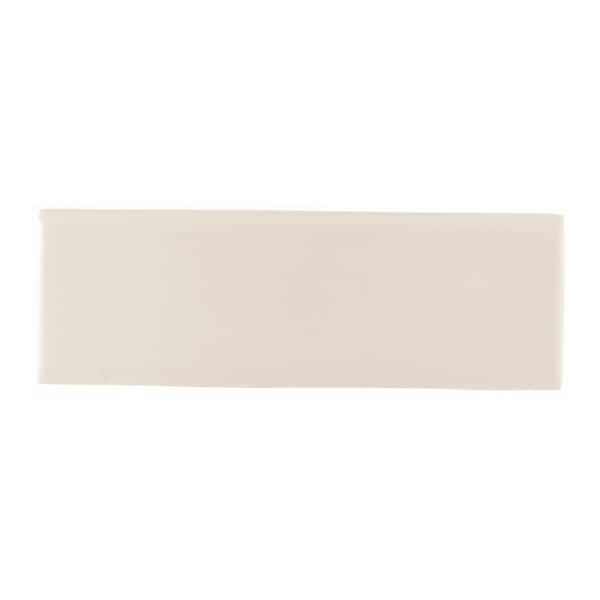 Daltile Semi-Gloss Almond 2 in. x 6 in. Ceramic Bullnose Wall Tile (0. ...