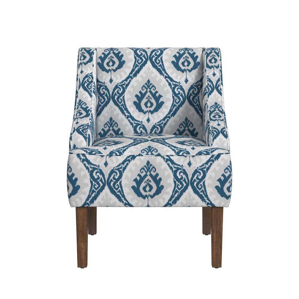 Reviews for Homepop Classic Swoop Blue Ikat Medallion Print Fabric ...