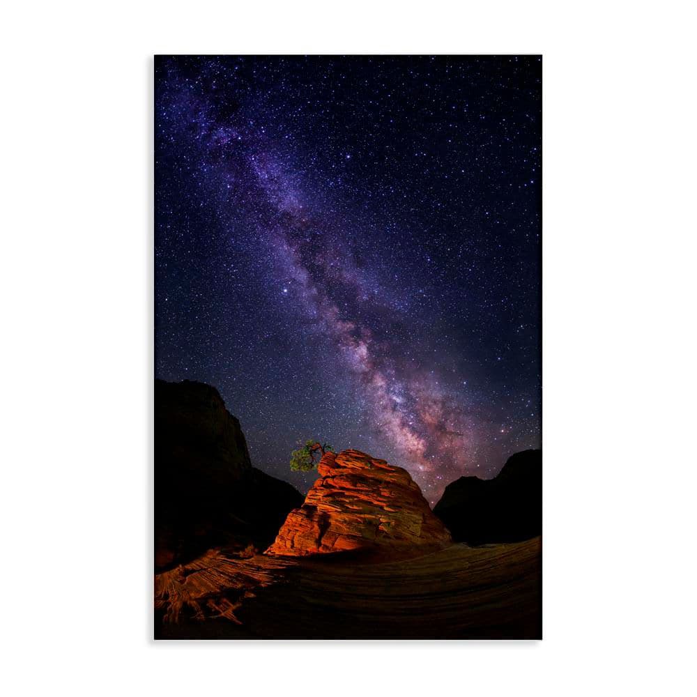 Stupell Industries Milky Way Stars over Canyon by Royce Bair Unframed Nature Graphic Art Print ...