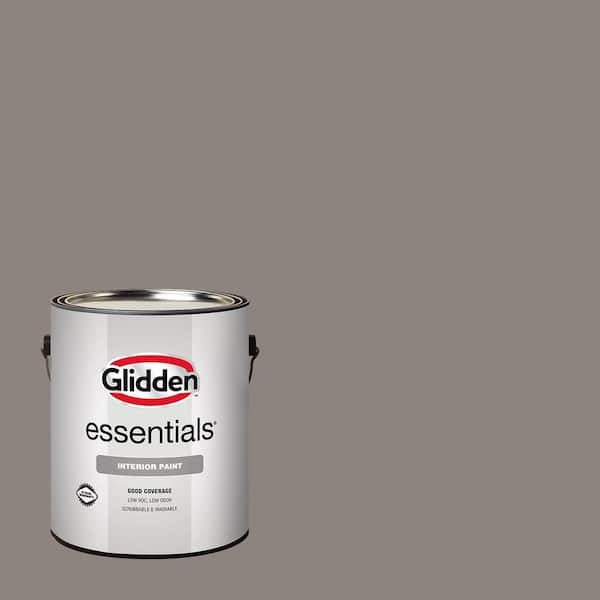Glidden Essentials 1 gal. PPG1005-5 Elephant Gray Semi-Gloss Interior ...