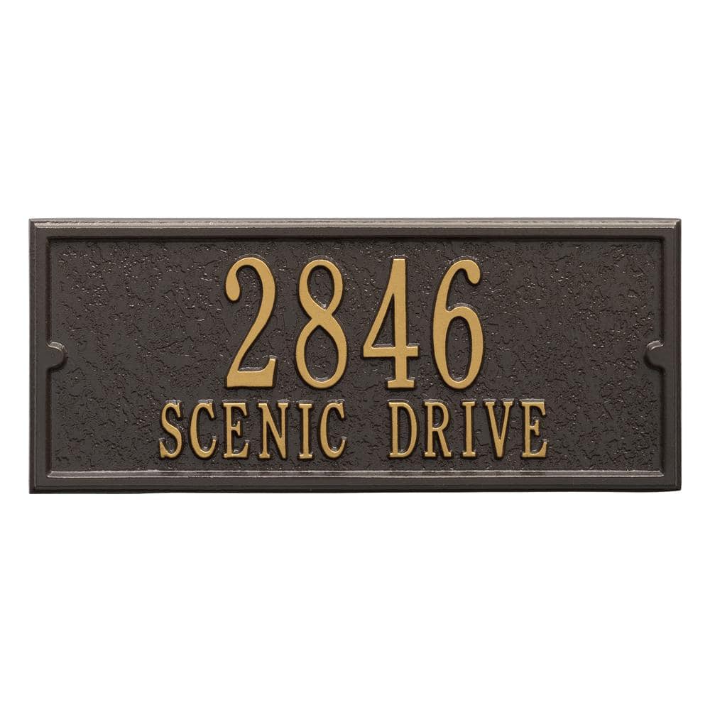 Whitehall Products Mailbox Side Panel in Bronze/Gold 1425OG - The Home ...