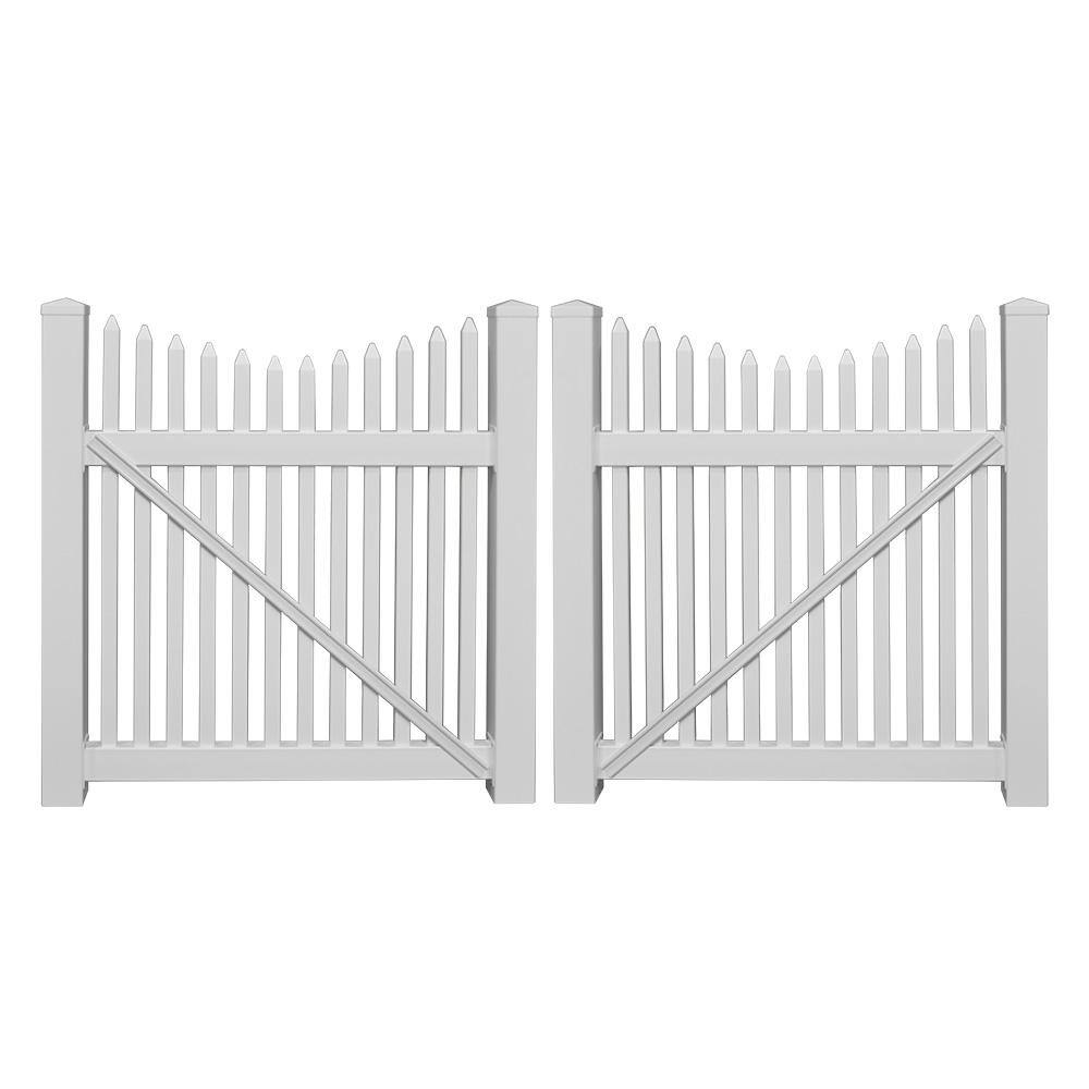 Weatherables Barrington 10 Ft W X 3 Ft H White Vinyl Picket Fence