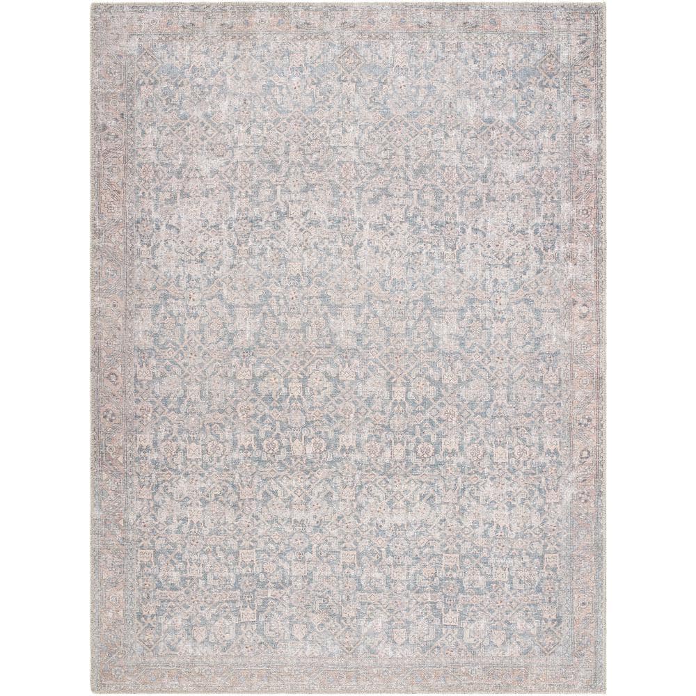 Livabliss Lorelai Green Traditional 7 ft. x 9 ft. Indoor Machine ...