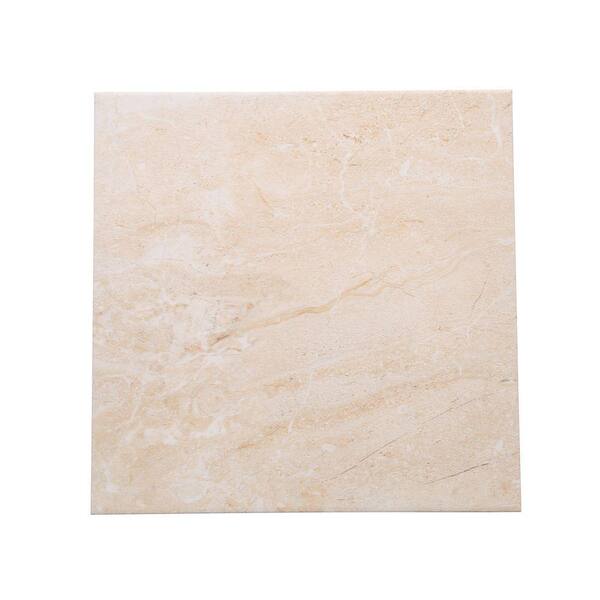 Daltile Campisi Alabaster 12 in. x 12 in. x 8 mm Porcelain Floor and ...