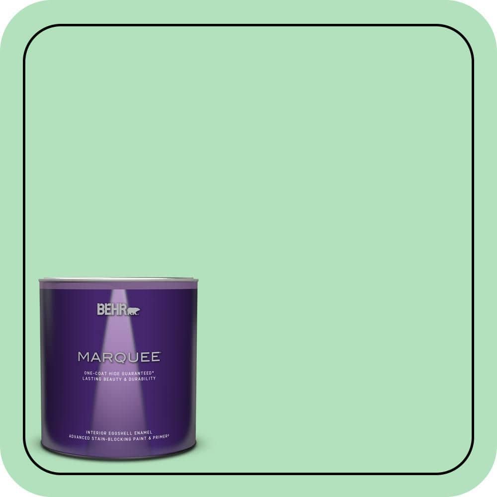 BEHR MARQUEE 1 qt. #P400-3 Folk Tale Eggshell Enamel Interior Paint ...