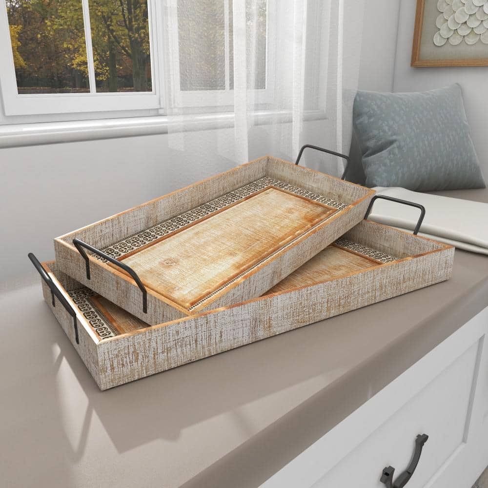 Decorative wood tray store