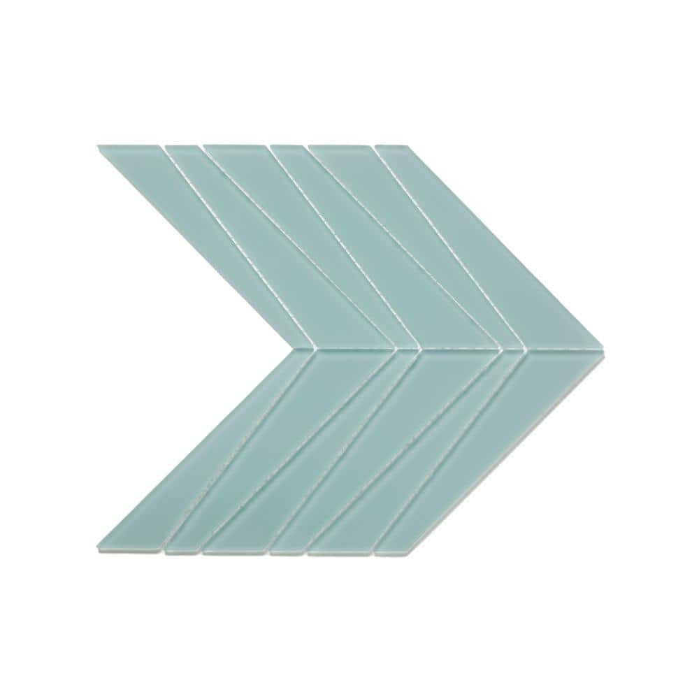 TILE CONNECTION Palms Breeze Matte 11-7/8 in. x 14-13/16 in. Geometric ...