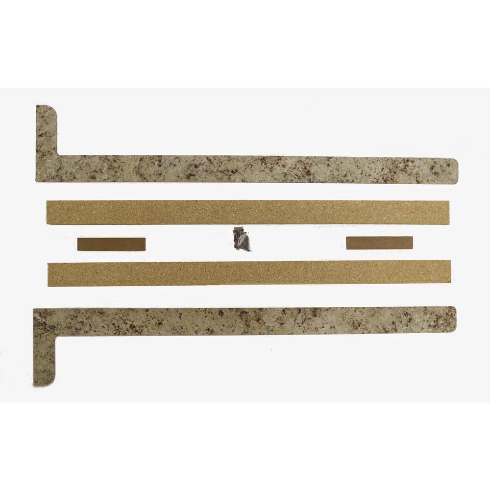 Hampton Bay Laminate End Cap Kit 4.5 in depth 25.25 inches long in ...