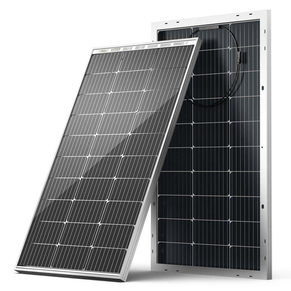 100-Watt 12 Volt Bifacial 9BB Cell Monocrystalline Solar Panel PERC 25% ...