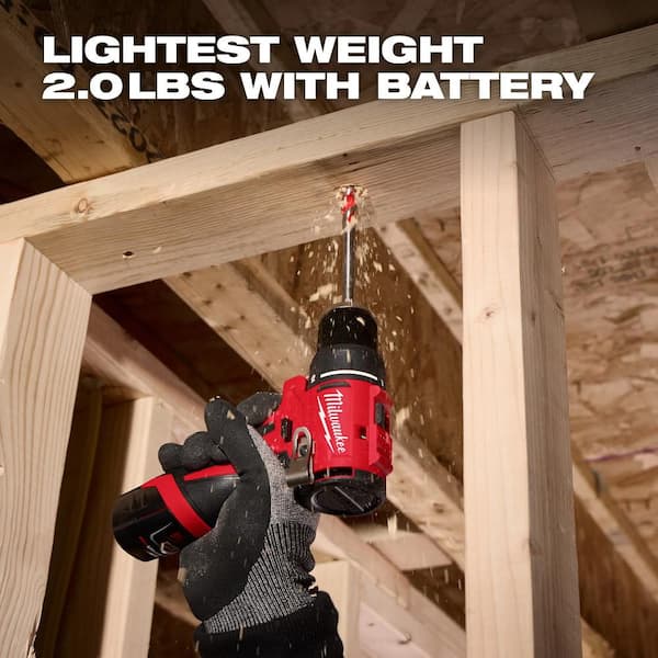 Milwaukee M12 12V Lithium-Ion Subcompact Brushless Cordless 3/8 in ...