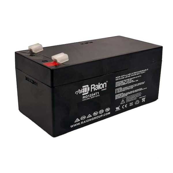 Raion Power RG1234T1 12-Volt 3.4Ah Replacement Battery for Amptek AT12 ...