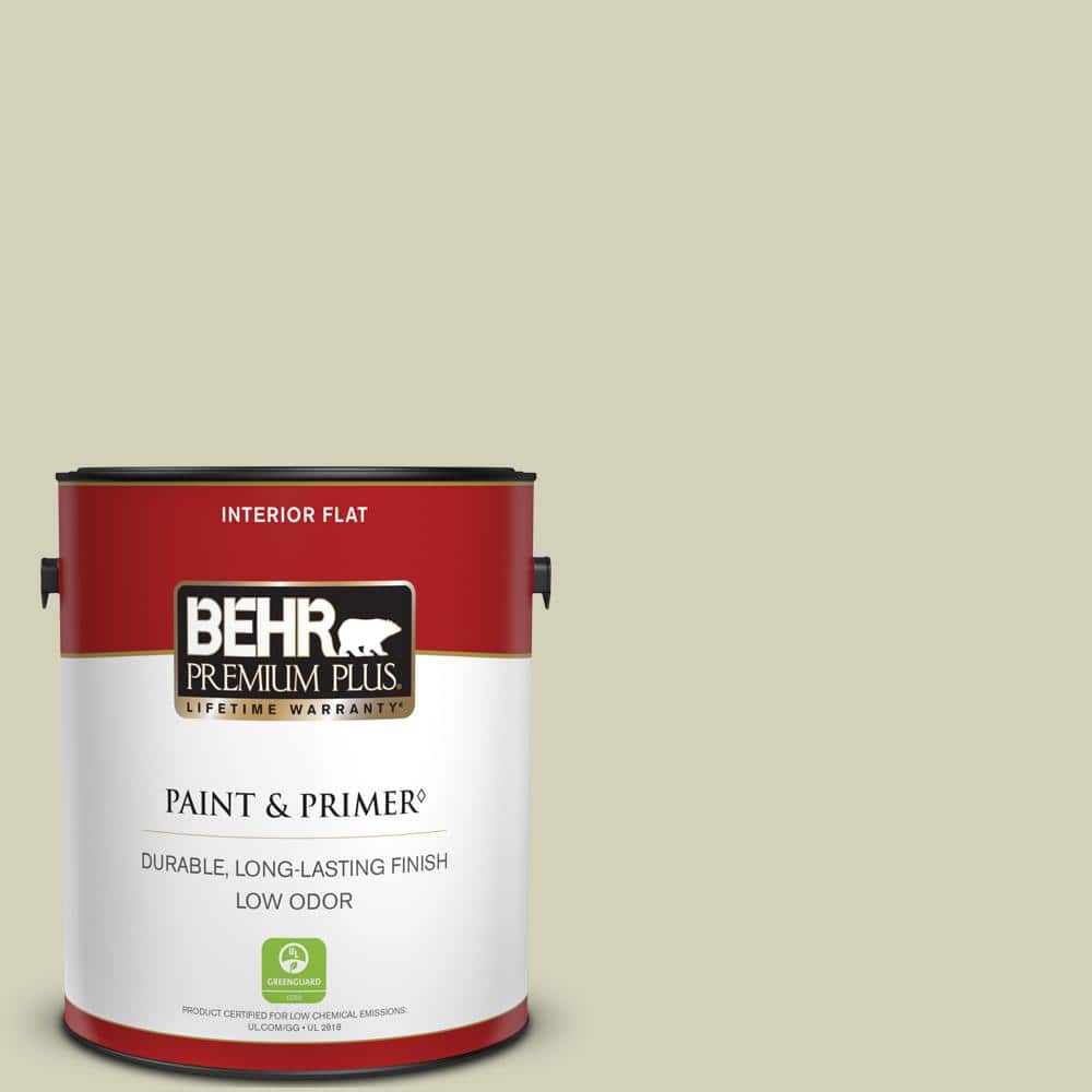 BEHR PREMIUM PLUS 1 gal. #ECC-38-1 Pale Sagebrush Flat Low Odor ...