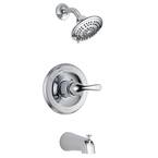 Delta Classic 1-Handle Wall Mount Tub and Shower Faucet Trim Kit in Chrome (Valve Not Included ...