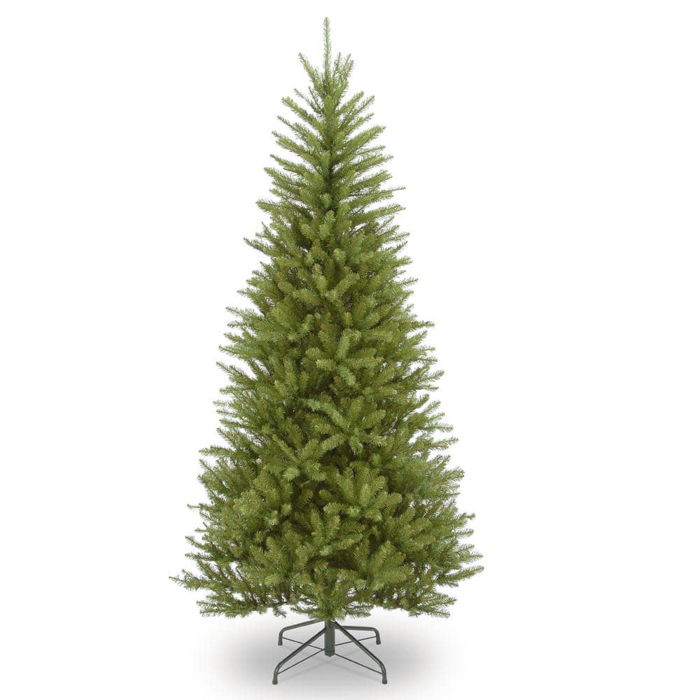 National Tree Company 9 ft. Dunhill Fir Slim Tree DUSLH1-90 - The Home ...