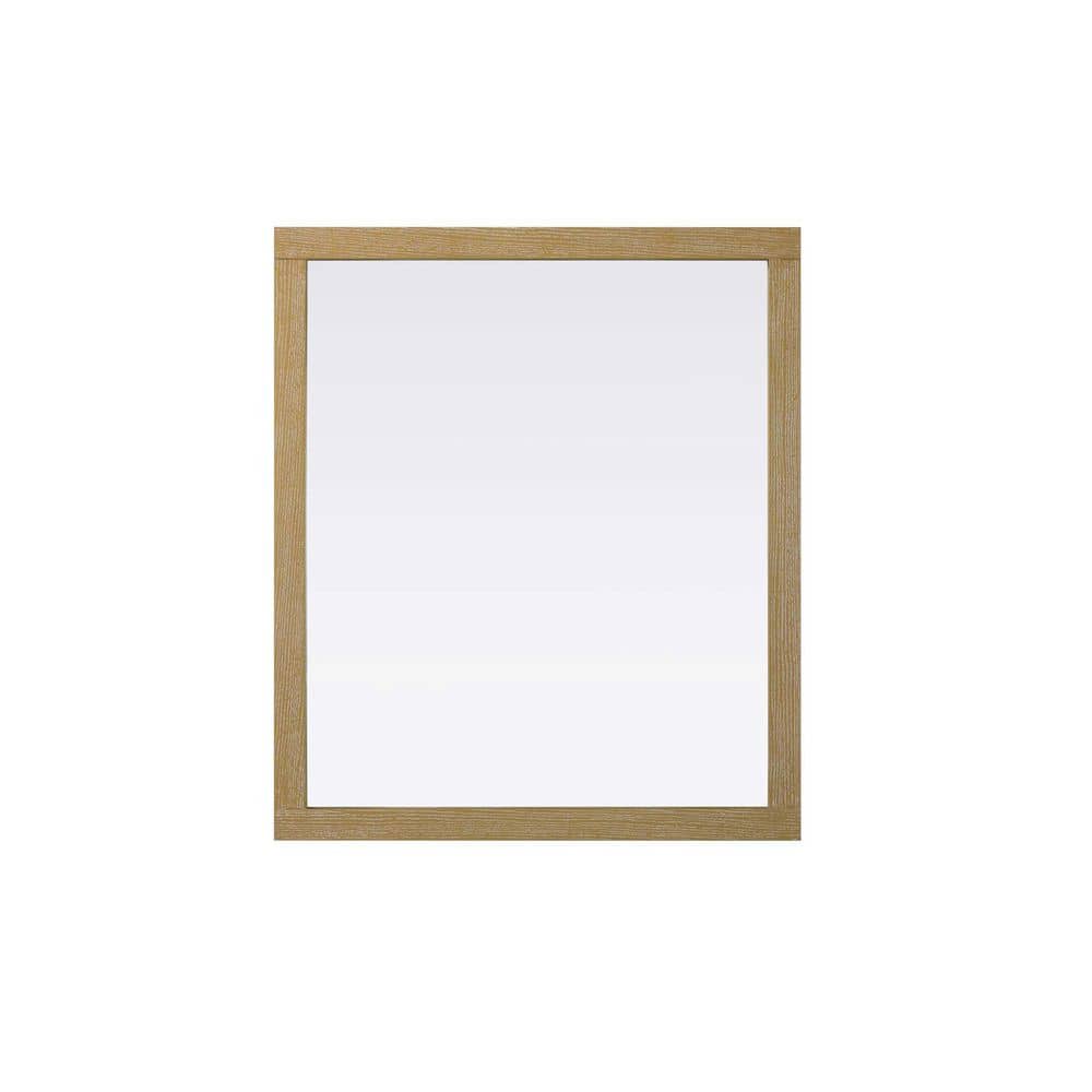 TIMELESS HOME Linen Oak 42 in. W x 36 in. H Transitional Rectangle ...