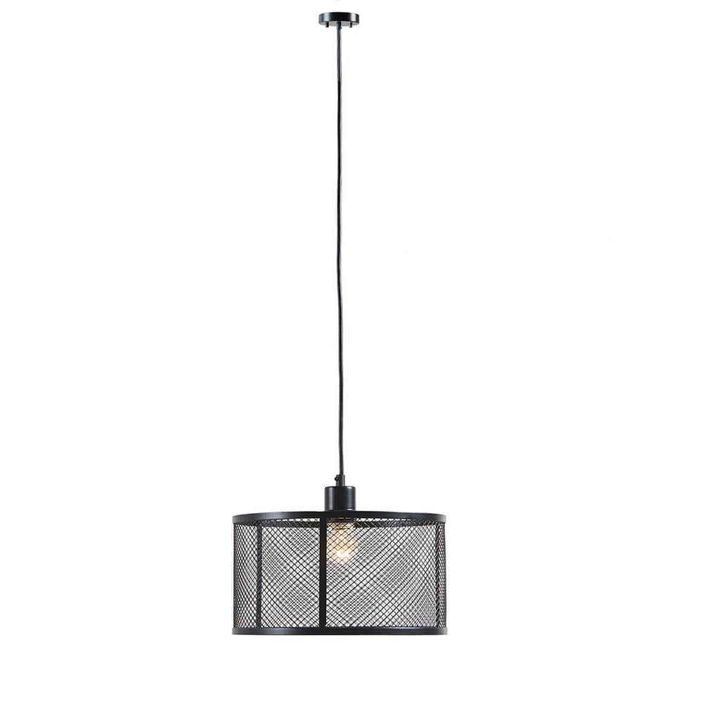 mieres 60-Watt 1-Light Metal Mesh Pendant Pendant Light, No Bulbs ...