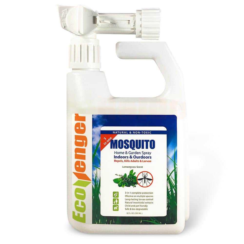 Ecovenger Mosquito Yard Treatment 32 Oz 3 In One Triple Action Kills Mosquitoes Kills Larvae
