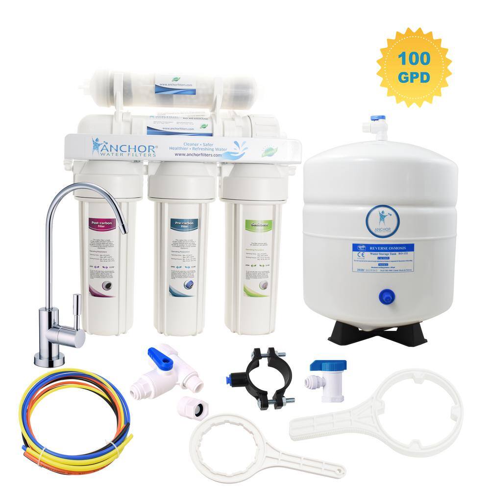 ANCHOR WATER FILTERS Ultra Series 6-Stage Alkaline Mineral Reverse ...