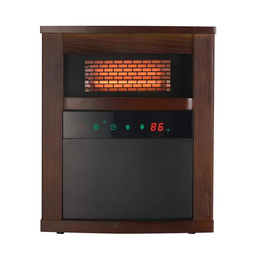Edendirect 1500W 15.51 in. Electric Brown Compact Convection 4 infrared ...