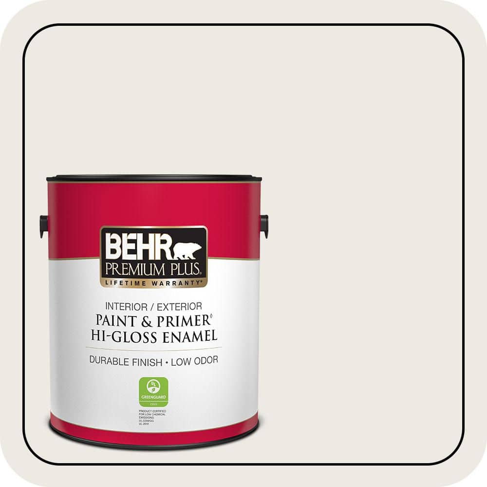 BEHR PREMIUM PLUS 1 gal. Designer Collection #DC-006 First Snow Hi ...