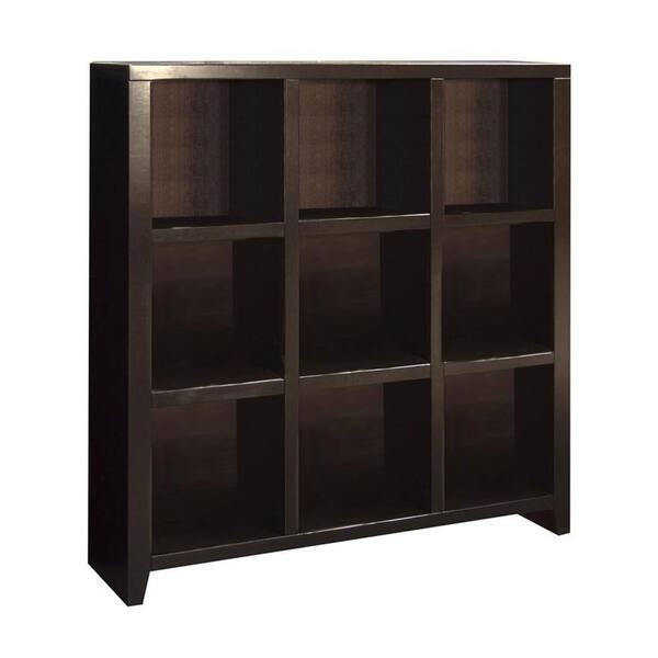 Bridgevine Home Urban Loft 50.75 in. Mocha Wood 9-Shelf Standard ...
