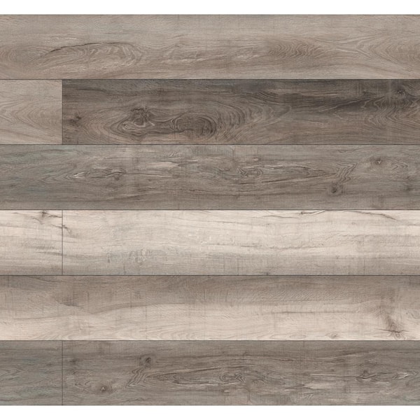 A&A Surfaces Flaxwood 20 MIL x 7 in. x 48 in. Waterproof Click Lock ...
