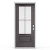 JELD-WEN 36 in. x 80 in. 1 Panel Left-Hand/Inswing 4 Lite Clear Glass ...