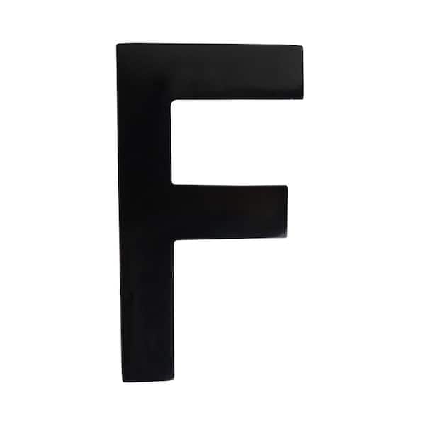 Reviews for Architectural Mailboxes 4 in. Black Floating House Letter F ...
