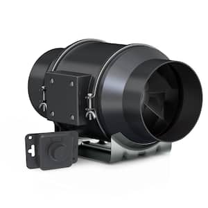DENIME BBAY INC 6 in. Inline Duct Fan 240 CFM, HVAC Exhaust Ventilation ...