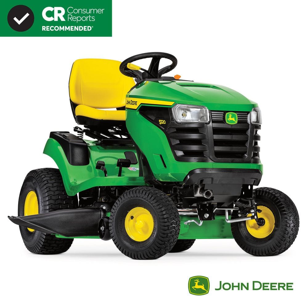 John Deere S120 42 in. 22 HP V-Twin Gas Hydrostatic Riding Lawn Mower ...