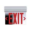 NICOR EXL220 Edge-Lit Integrated LED Emergency Exit Sign, Mirrored with ...
