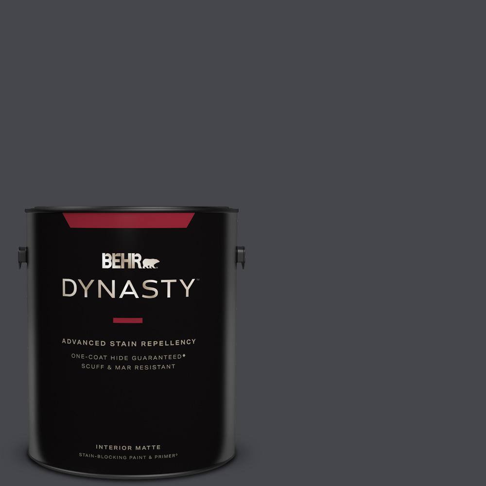 BEHR DYNASTY 1 gal. #PPU26-23A Dark Secret Matte Interior Stain ...