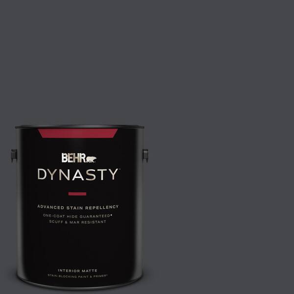 BEHR DYNASTY 1 gal. #PPU26-23A Dark Secret Matte Interior Stain ...