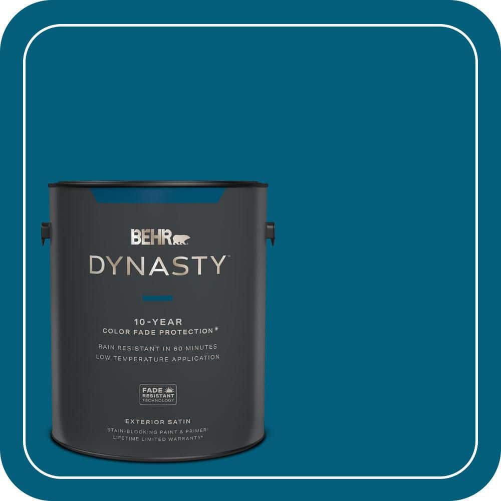 BEHR DYNASTY 1 gal. #MQ5-62 Blue Edge Satin Enamel Exterior Stain ...