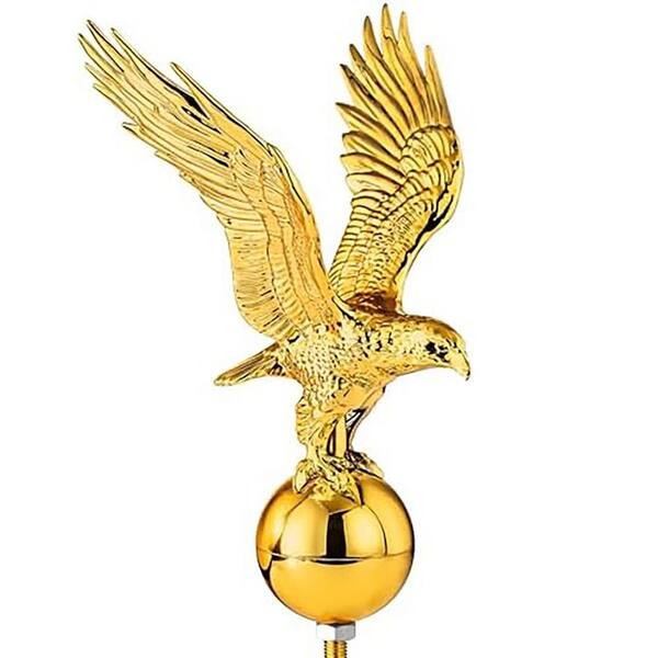 Eagle Series 13 in. Adjustable Aluminum Flag Pole Topper (1-Pack ...