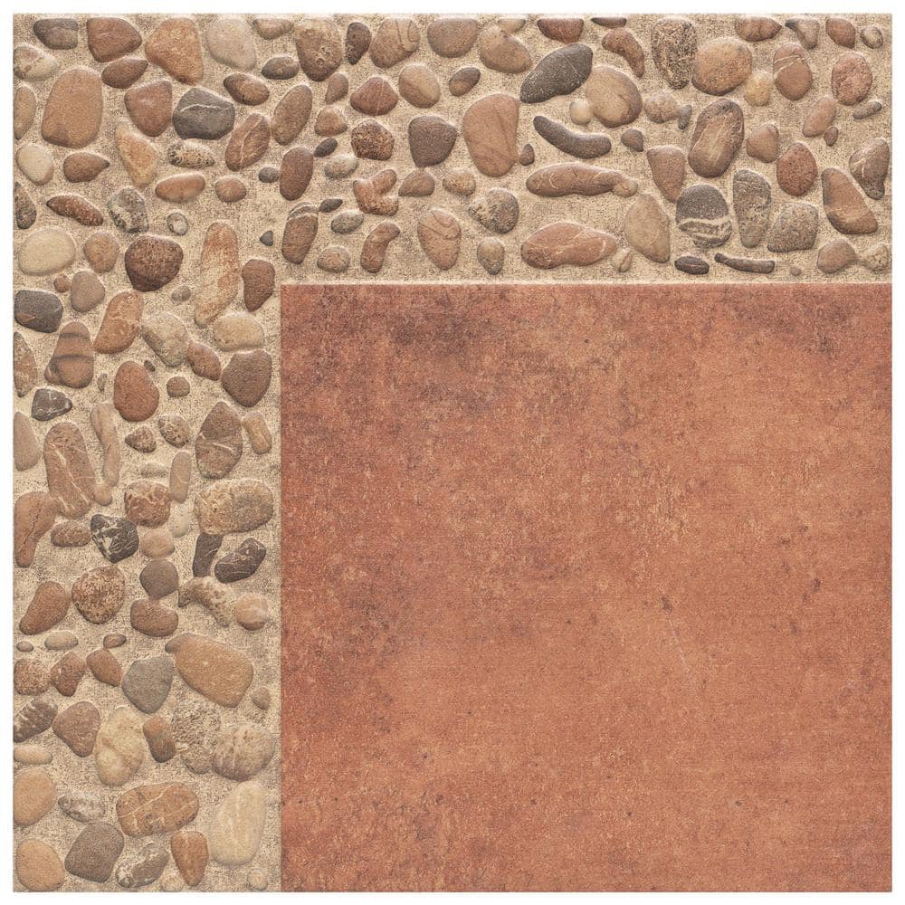 Merola Tile Castellon Cotto 17-5/8 in. x 17-5/8 in. Ceramic Floor and ...
