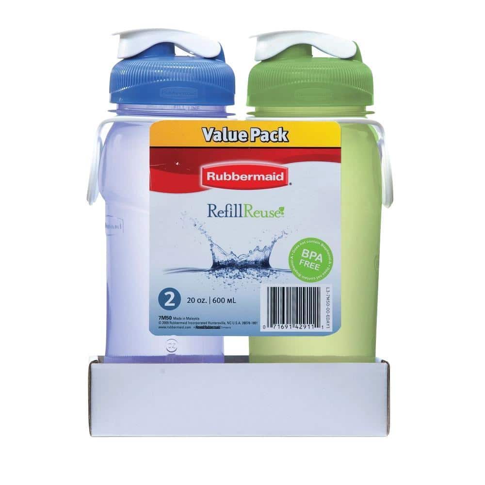 Rubbermaid 20 oz. Premium Chug Bottles (2-Pack) FG7M5000EDAY1 - The ...