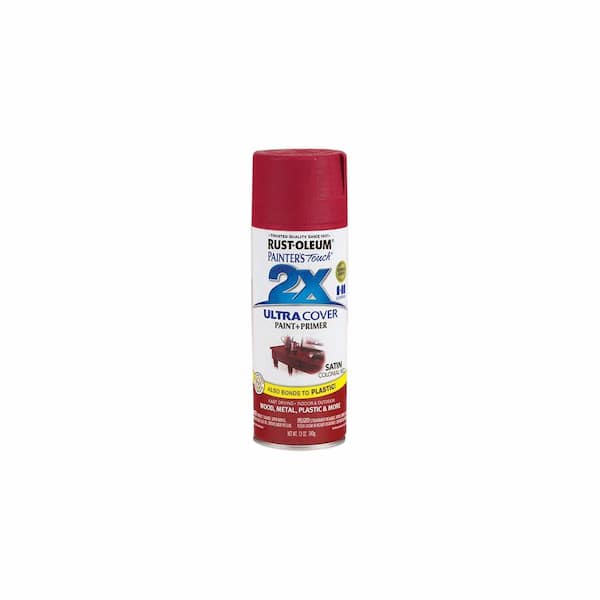 Rust-Oleum Painter's Touch 2X 12 oz. Satin Colonial Red General Purpose ...
