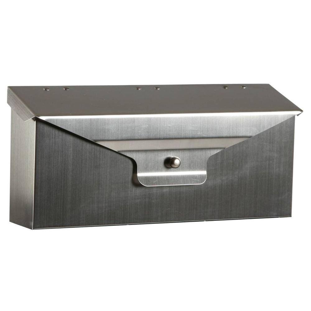 Gibraltar Mailboxes Delegance Steel Horizontal Wall-Mount Mailbox in ...