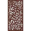 Modinex 6 ft. x 3 ft. Espresso Brown Decorative Composite Fence Panel ...