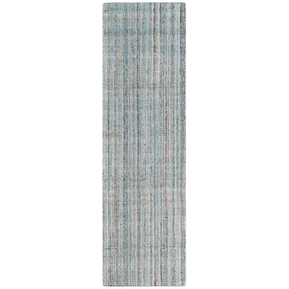 SAFAVIEH Abstract Blue/Multi 2 ft. x 10 ft. Striped Runner Rug ABT141A ...