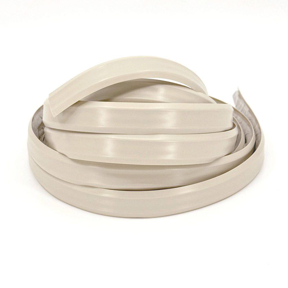 InstaTrim 3/4 in. x 10 ft. Ivory PVC Inside Corner Self-Adhesive ...