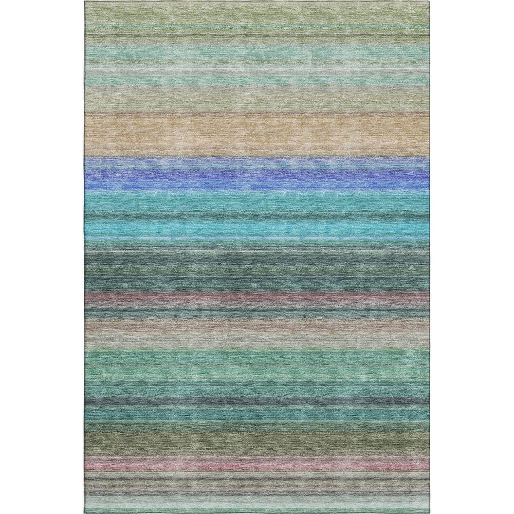 Addison Rugs Mayfield Premium Machine Washable Abstract AMF979 Sage 8 ...
