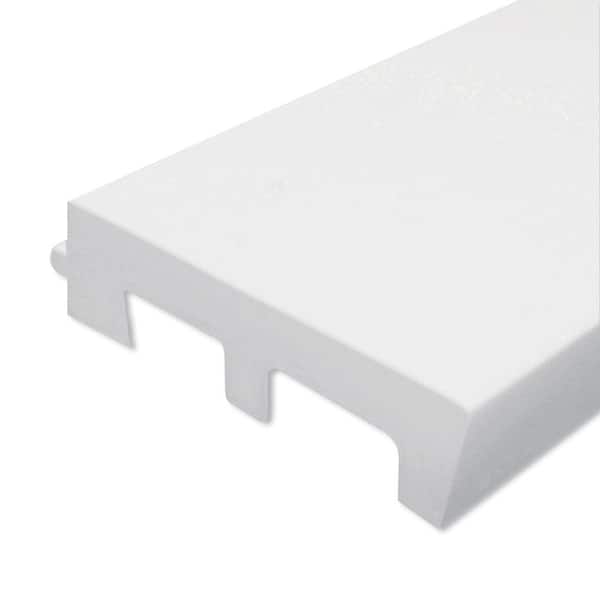 Royal Mouldings 1-1/4 in. x 5-1/4 in. x 7 ft. White Vinyl Sill Moulding ...