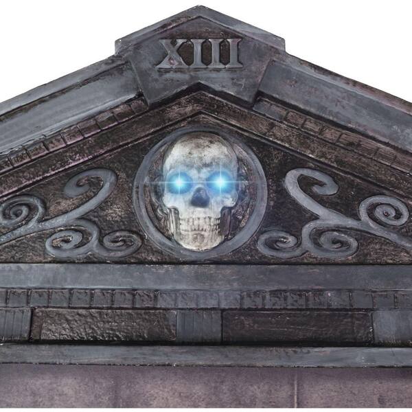 Haunted Hill Farm 6.7 ft. Life-Size Motion-Sensor Mausoleum Animatronic ...