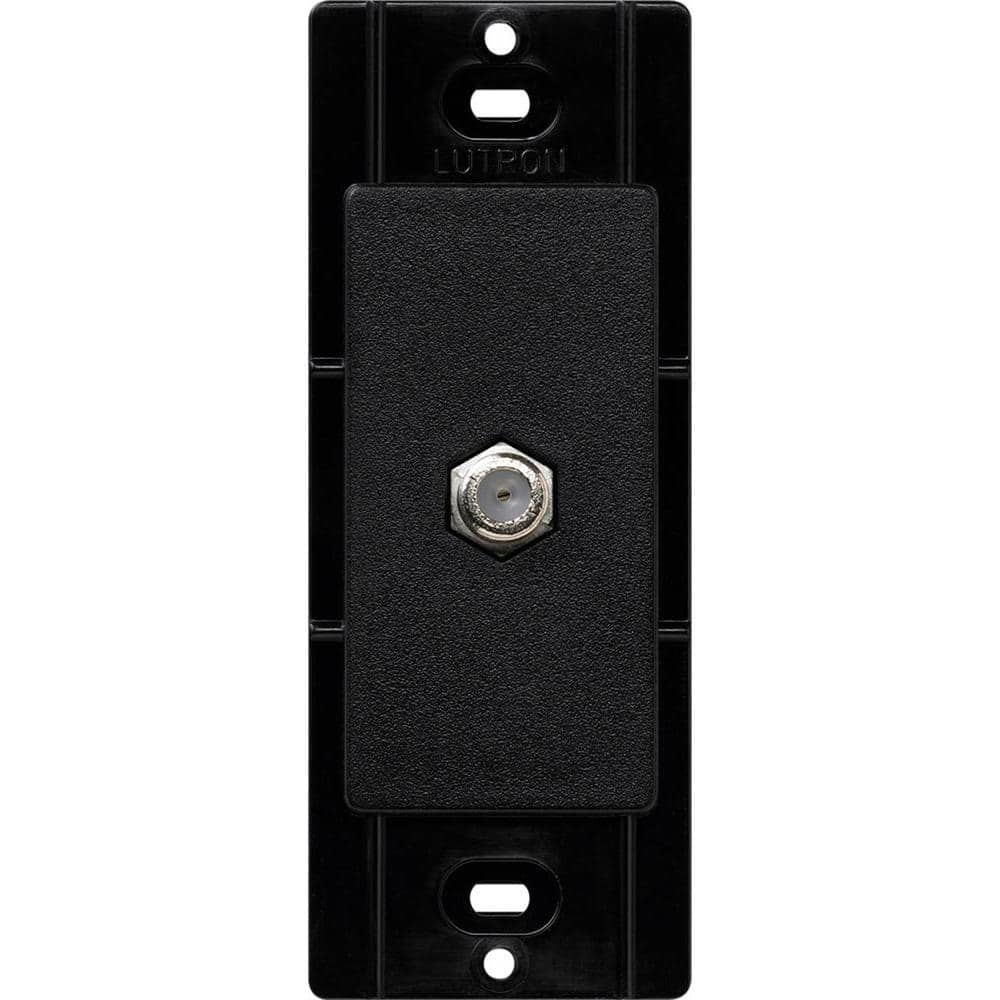 Lutron Claro Coaxial Cable Jack, Midnight (SC-CJ-MN) SC-CJ-MN - The ...